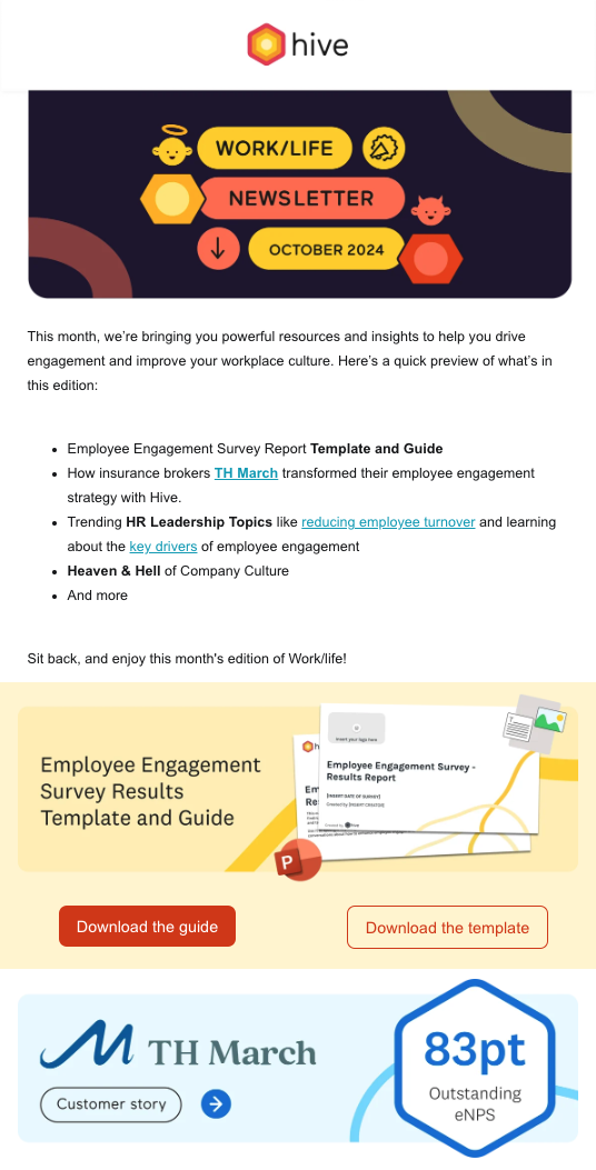 Sign up to our Newsletters - Hive